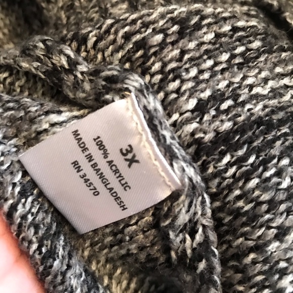 jason maxwell | Sweaters | 34 Sleeve Marled Gray Cable Sweater Womens ...